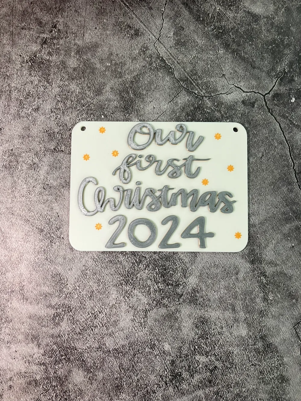 Christmas Decoration, Our fist Christmas by Bens3Dnameplates - MakerWorld