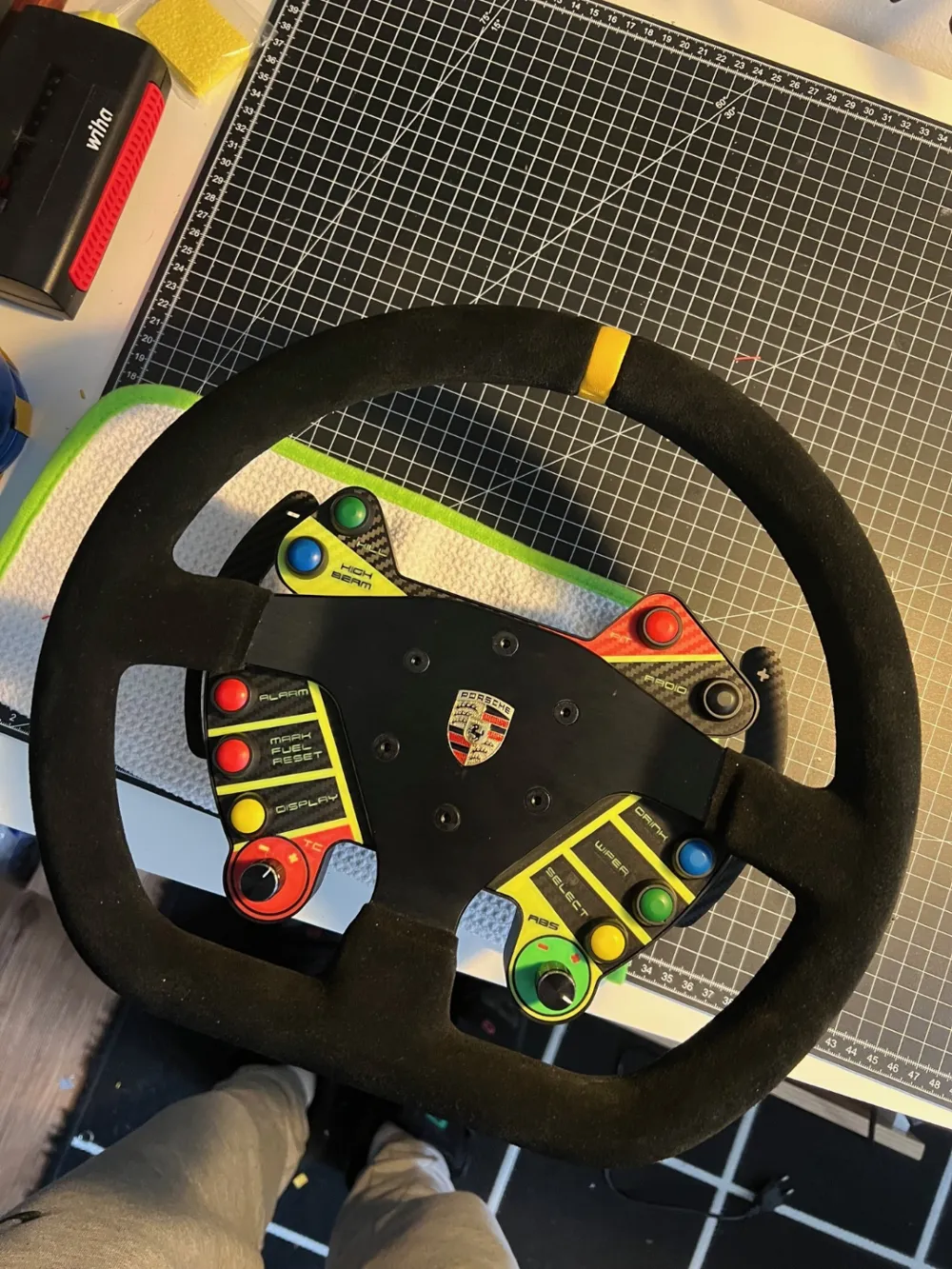 911 GT3 R Wheel Button Box Simracing by Steini MakerWorld: Download ...