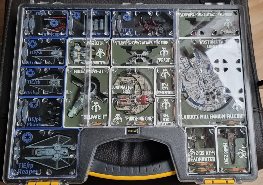 X-wing - Empire Tie Striker - Stanley Storage by Karln - MakerWorld