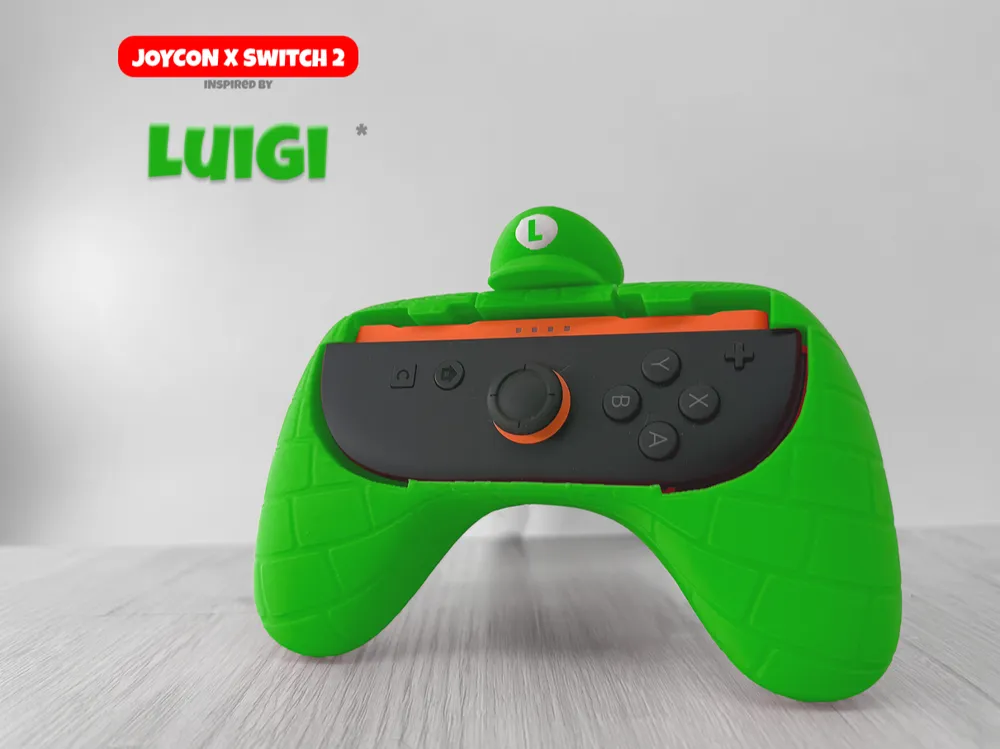 Luigi Inspired - JoyCon Nintendo Switch 2 by PaoloBoniDesign MakerWorld ...