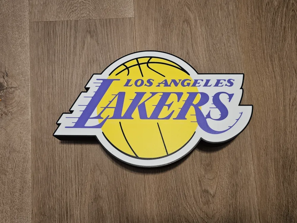 Los Angeles Lakers LED Lightbox Sign by Fast3D - MakerWorld