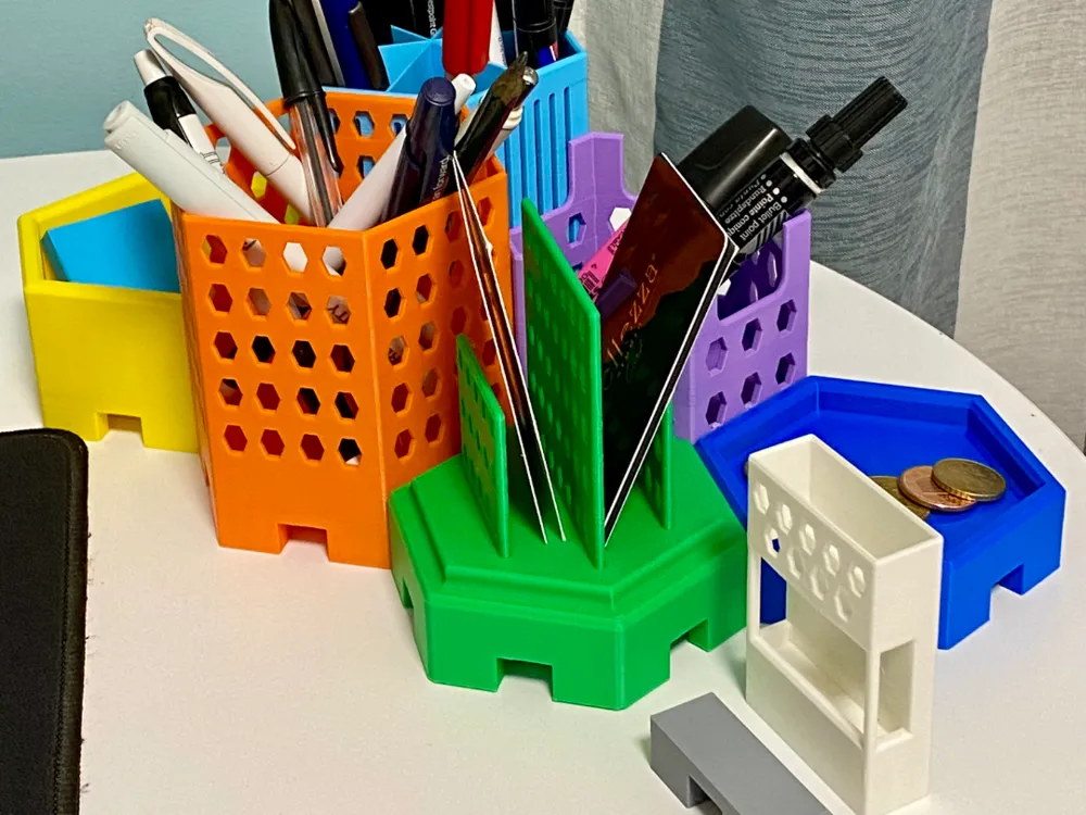 Customizable Modular Desktop Organizer by DiddyKong3D - MakerWorld