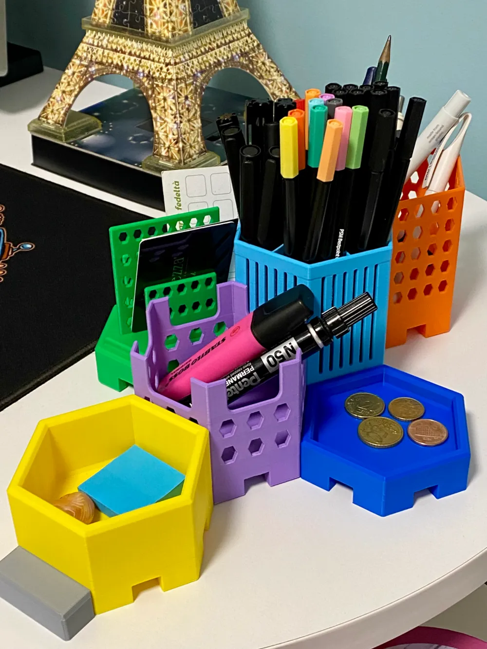 Customizable Modular Desktop Organizer By Diddykong3d Makerworld