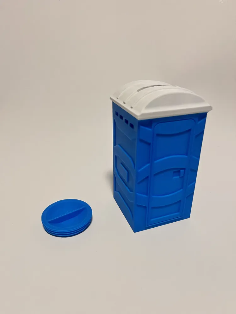 Piggy bank - Porta potty - Free 3D Print Model - MakerWorld