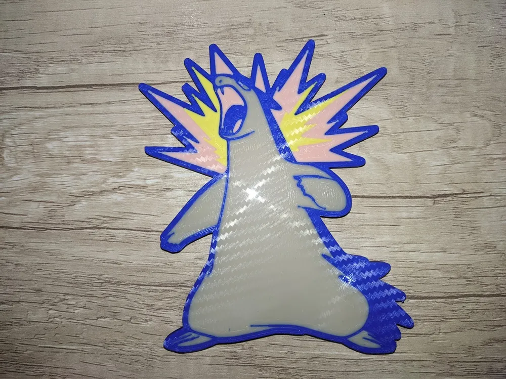 Typhlosion Wall Art - Free 3D Print Model - MakerWorld