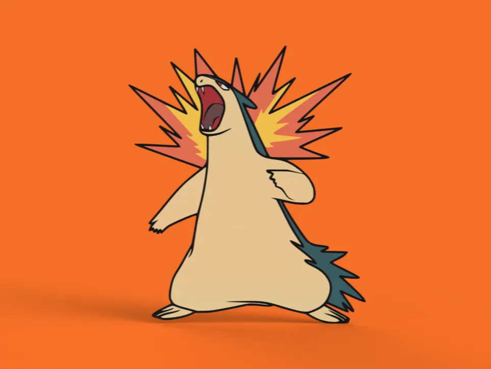 Typhlosion Wall Art by Sitsero MakerWorld: Download Free 3D Models