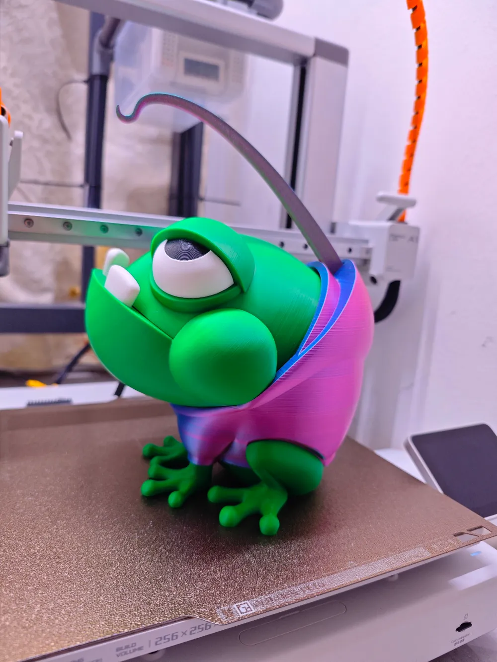 Cute Frog Storage Box Organizer called "Kusari Frog" by KK - MakerWorld