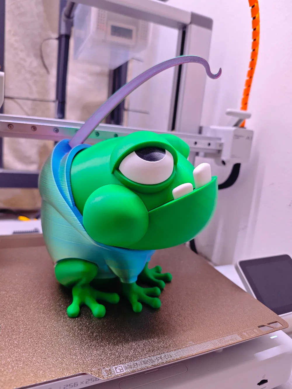 Cute Frog Storage Box Organizer called "Kusari Frog" by KK - MakerWorld