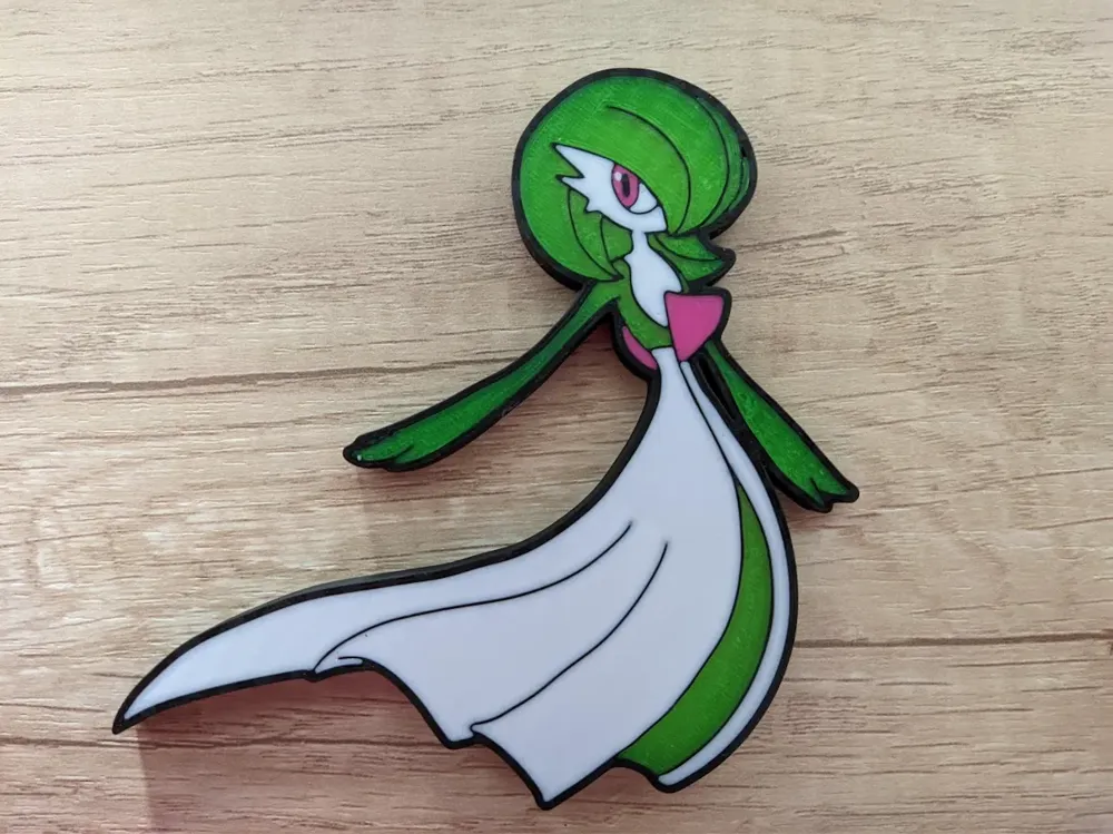 Gardevoir Wall Art - Free 3D Print Model - MakerWorld