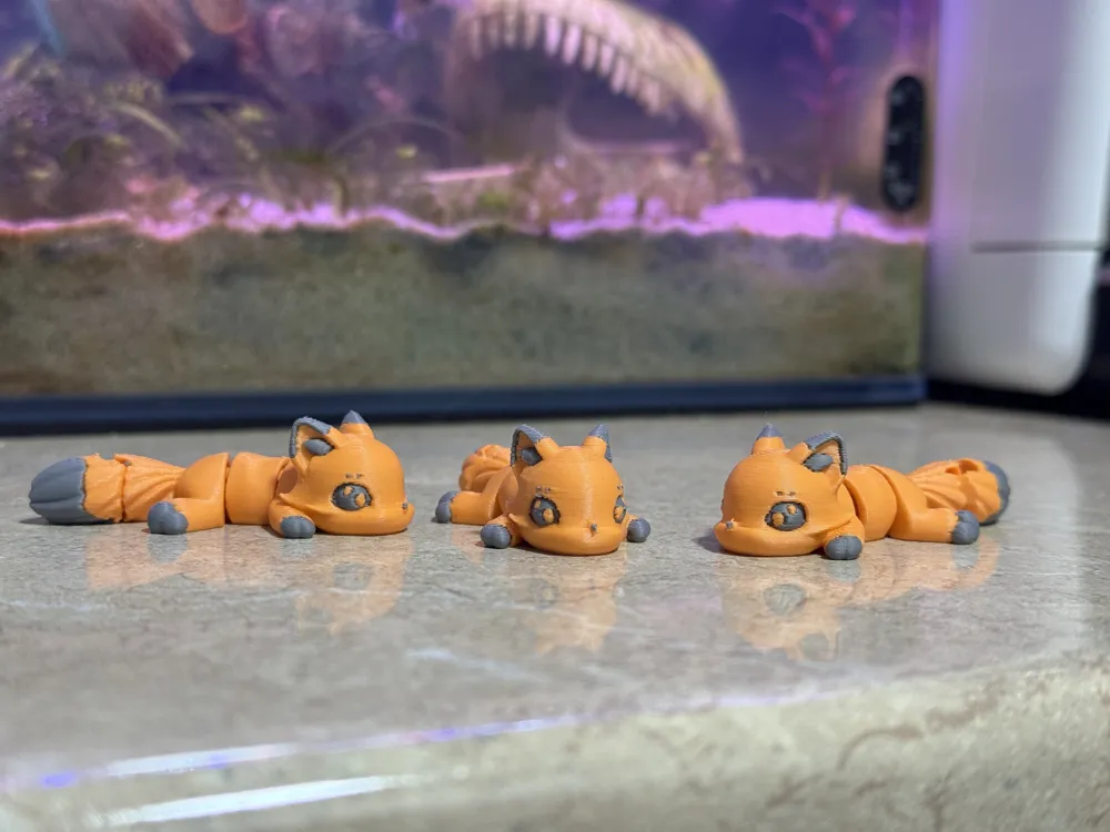 Flexy Mini Fox - Free 3D Print Model - MakerWorld