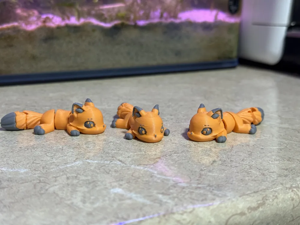 Flexy Mini Fox - Free 3D Print Model - MakerWorld