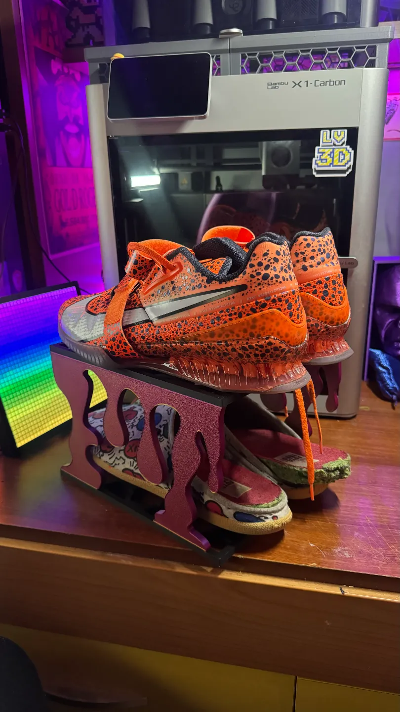 Drip Shoe Rack - Psychedelic by LaVidaen3D - MakerWorld