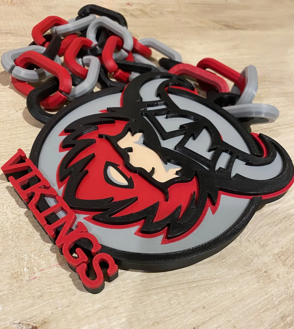 Viking Hype Chain Pendant by Kelley’s 3D Lab MakerWorld: Download Free ...