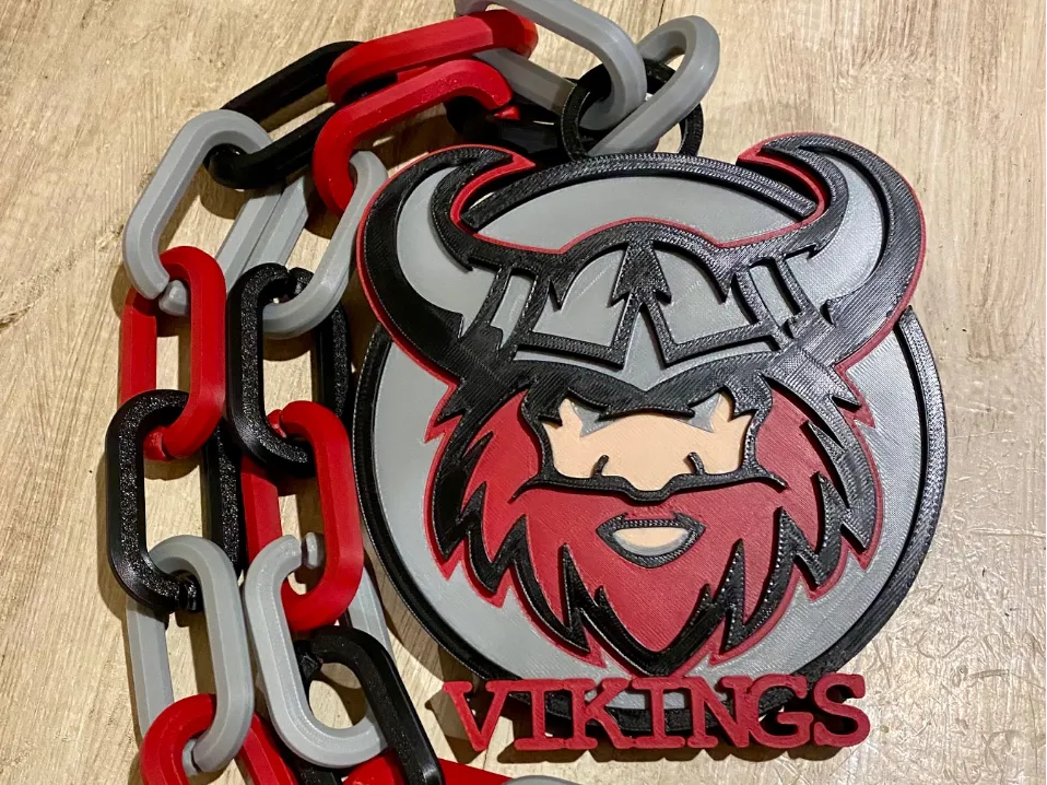 Viking Hype Chain Pendant by Kelley’s 3D Lab MakerWorld: Download Free ...