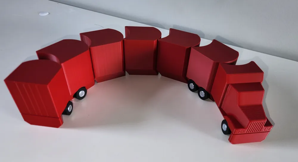 Flexi American semi truck - Free 3D Print Model - MakerWorld