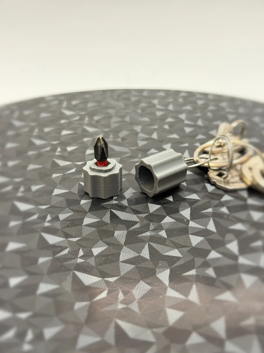 Mini Screwdriver Handle Keychain For Standard Bits by 3D-Vizja - MakerWorld