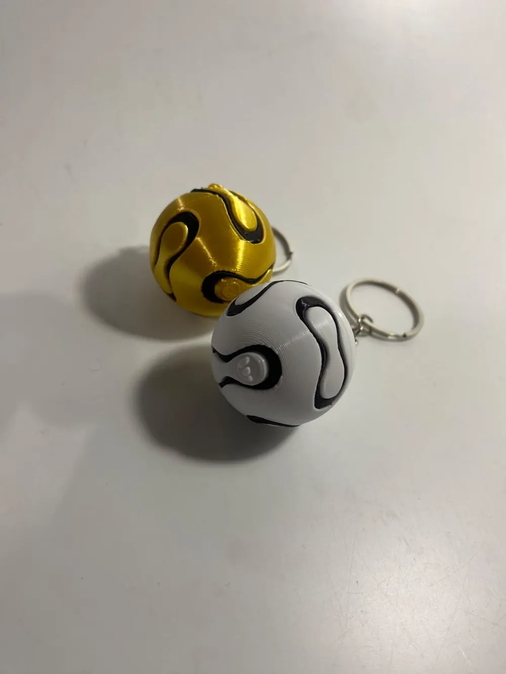 Teamgeist World Cup Football Keychain - Free 3D Print Model - MakerWorld