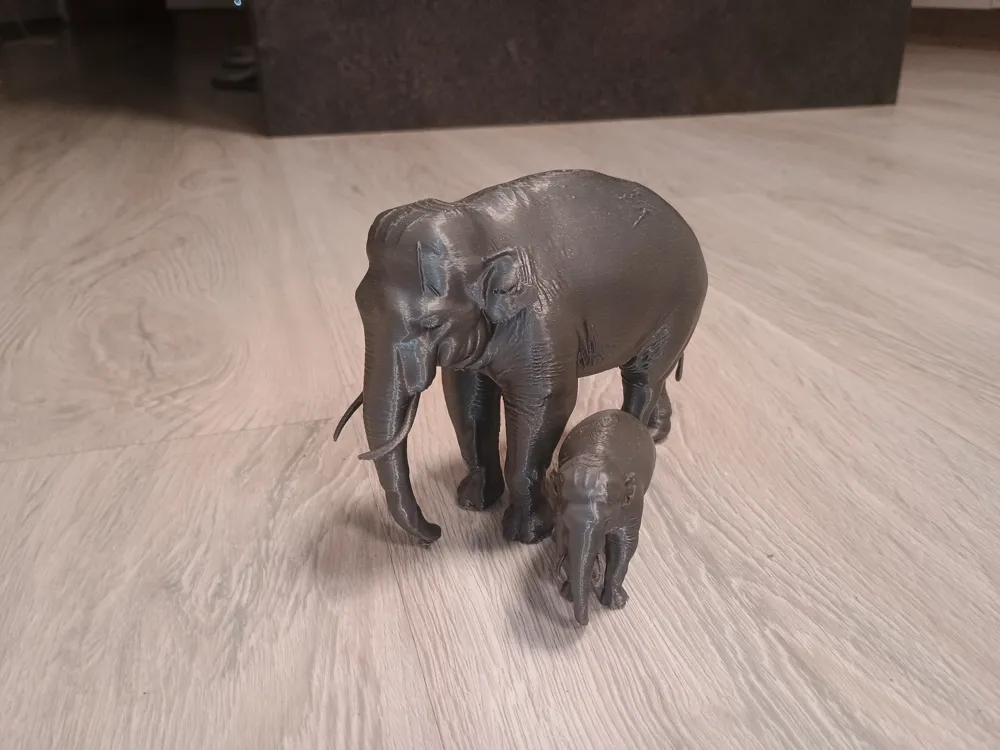 Elephant – Realistic Miniature Model - Free 3D Print Model - MakerWorld