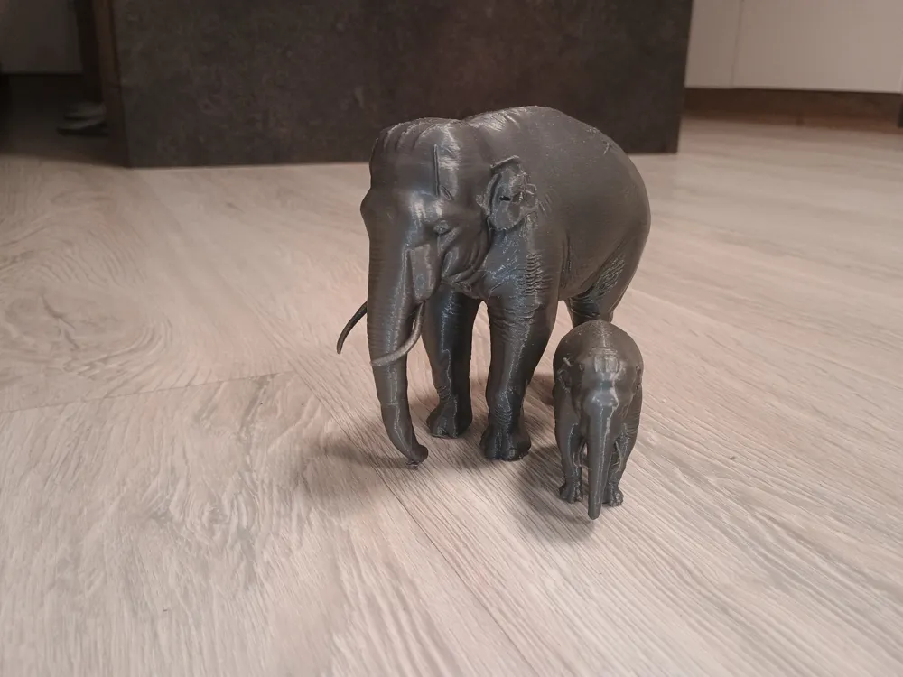 Elephant – Realistic Miniature Model - Free 3D Print Model - MakerWorld