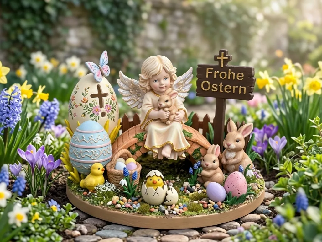 Happy Easter – Detailed Spring Scene - Free 3D Print Model - MakerWorld