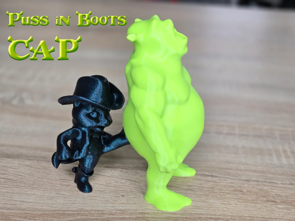 Puss in Boots CAP for Shrek ass toothpaste - Free 3D Print Model ...