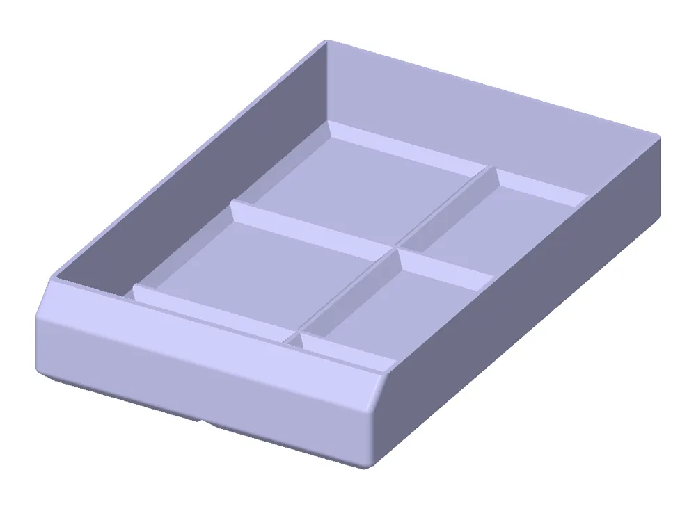 Organizer 2x3 half height (55 mm grid) by FlugtN - MakerWorld