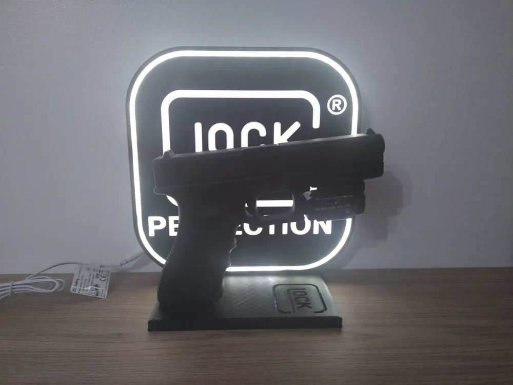 LAMP LED STAND GLOCK 17/18/19 by AtelierGBB - MakerWorld