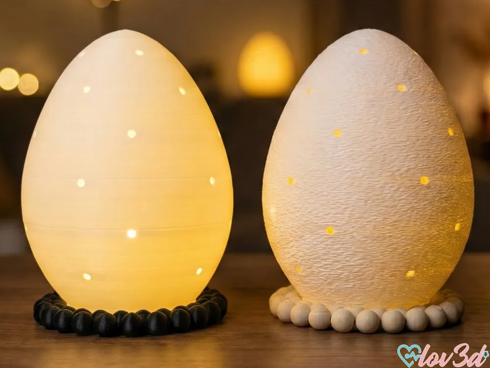 Luminous Easter Egg Tealight Holder & Base - Free 3D Print Model ...