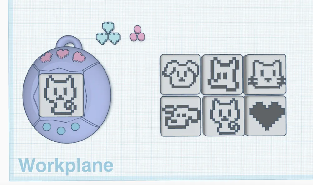 Virtual / Digital Pet Fidget Clicker Keychain - Free 3D Print Model ...