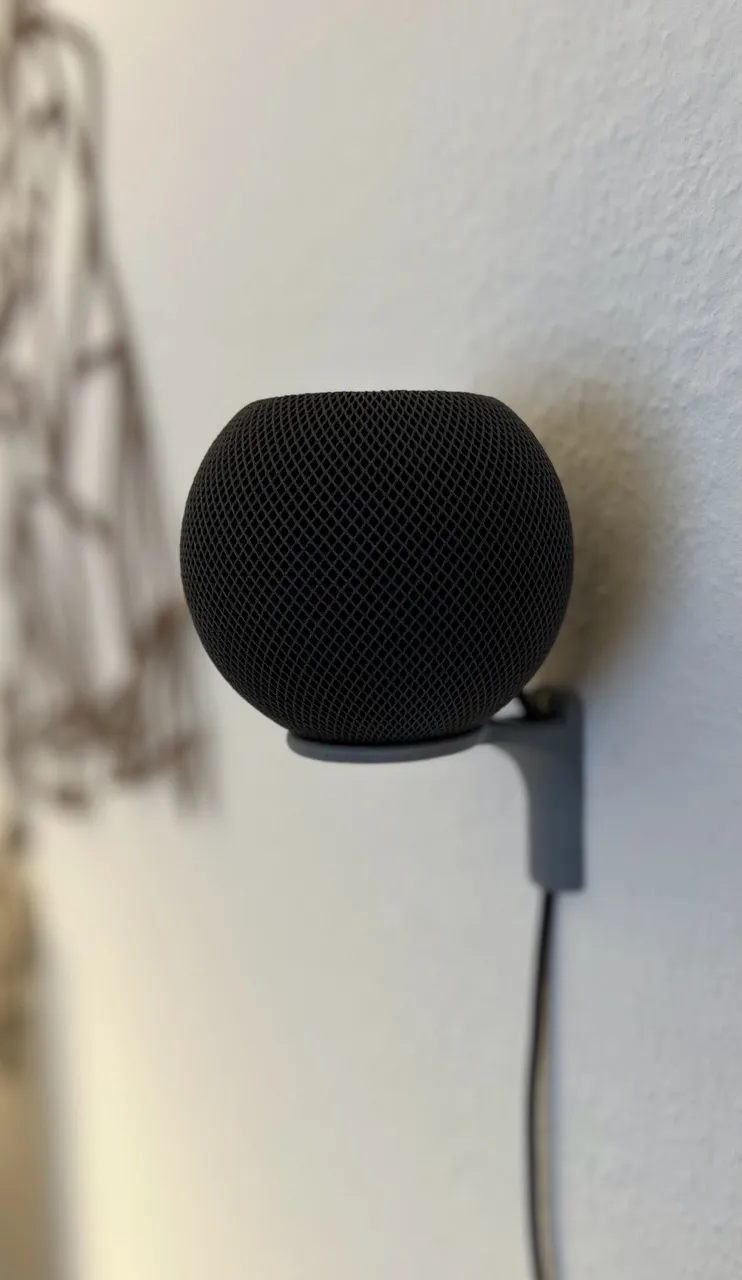 HomePod mini wall mount removable cable by Karl XXX - MakerWorld