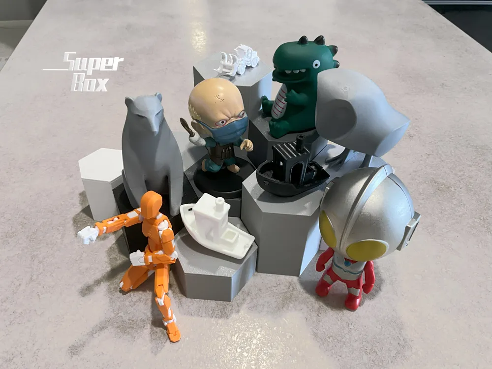 Súper Caja - Expositor de Figuras Parametrizable Apilable con ...