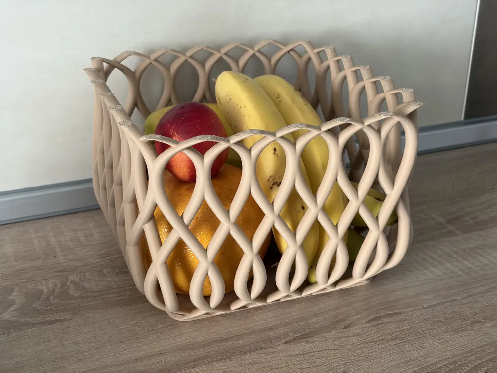 Chunky Farmhouse Fruit Basket - Free 3D Print Model - MakerWorld