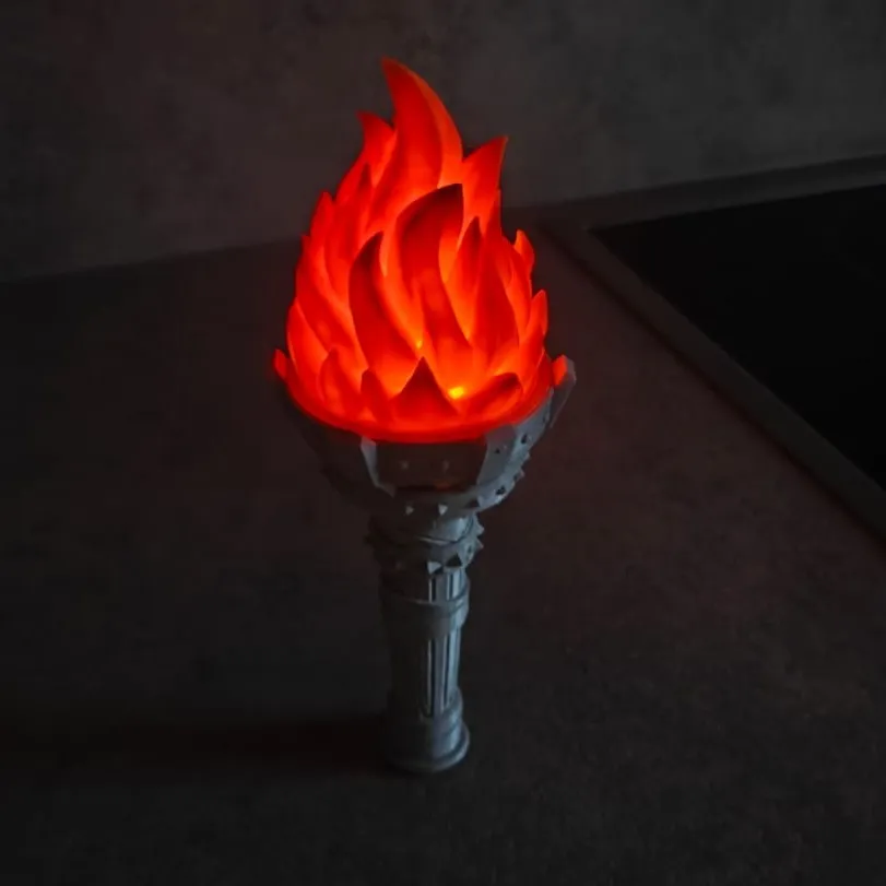 Medieval Torch freestanding - Free 3D Print Model - MakerWorld