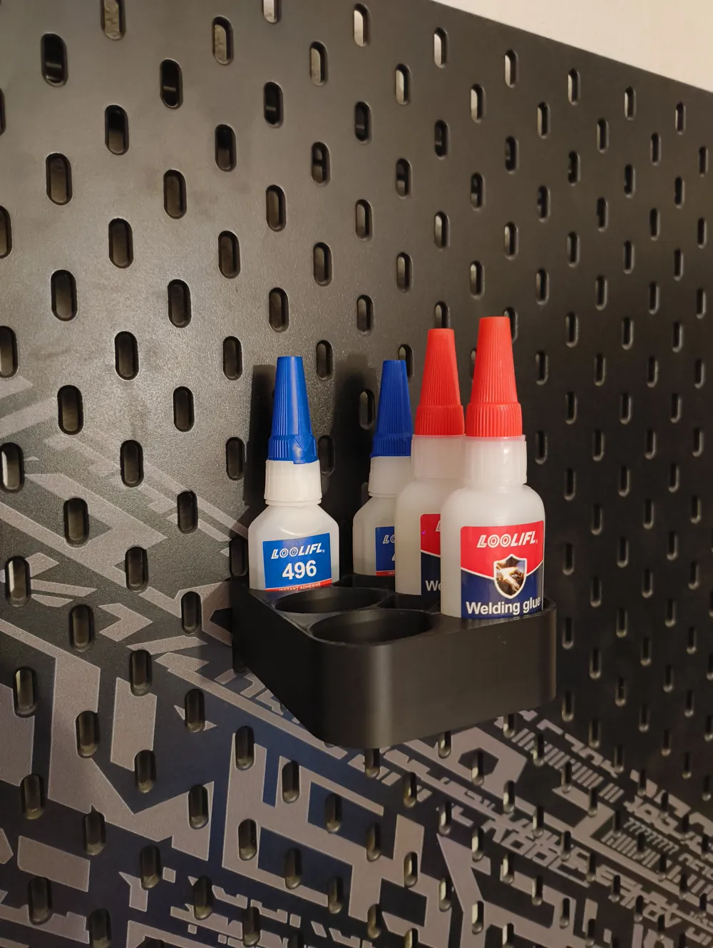 Soporte para botellas de pegamento IKEA SKÅDIS con almacenamiento ...