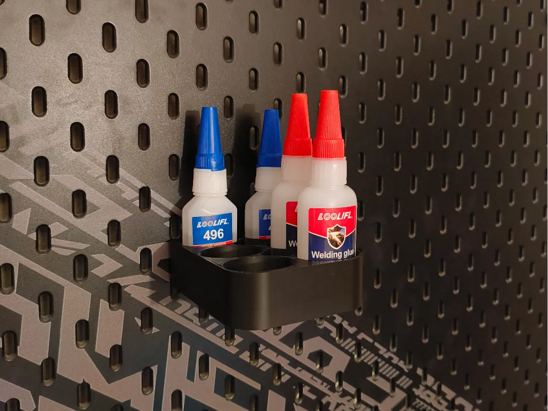 Soporte para botellas de pegamento IKEA SKÅDIS con almacenamiento ...