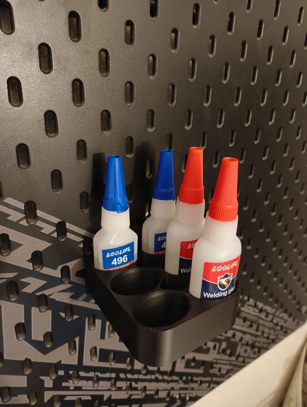 Soporte para botellas de pegamento IKEA SKÅDIS con almacenamiento ...