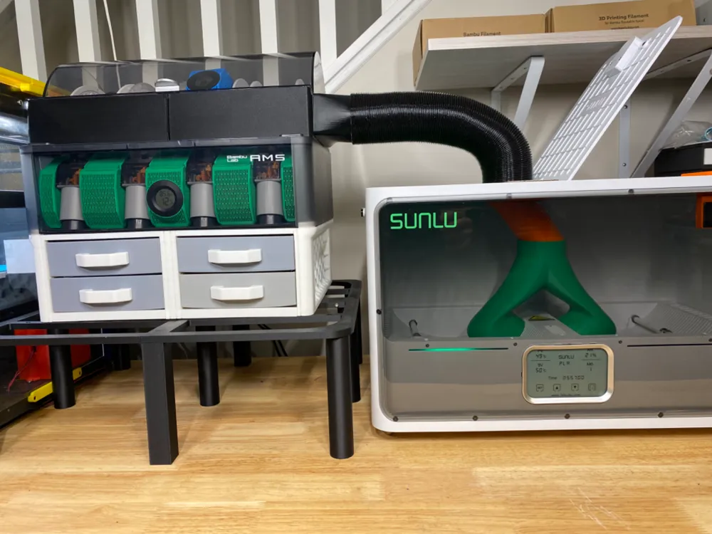 AMS Drying Chock Remix for Sunlu S4 Remixed by 3DTIMESCULPT - MakerWorld