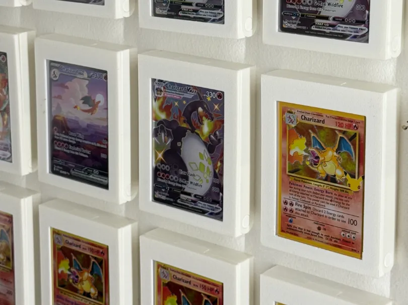 Top Loader Wall Display: Easy Swap, Push Pin Mount - Free 3D Print ...
