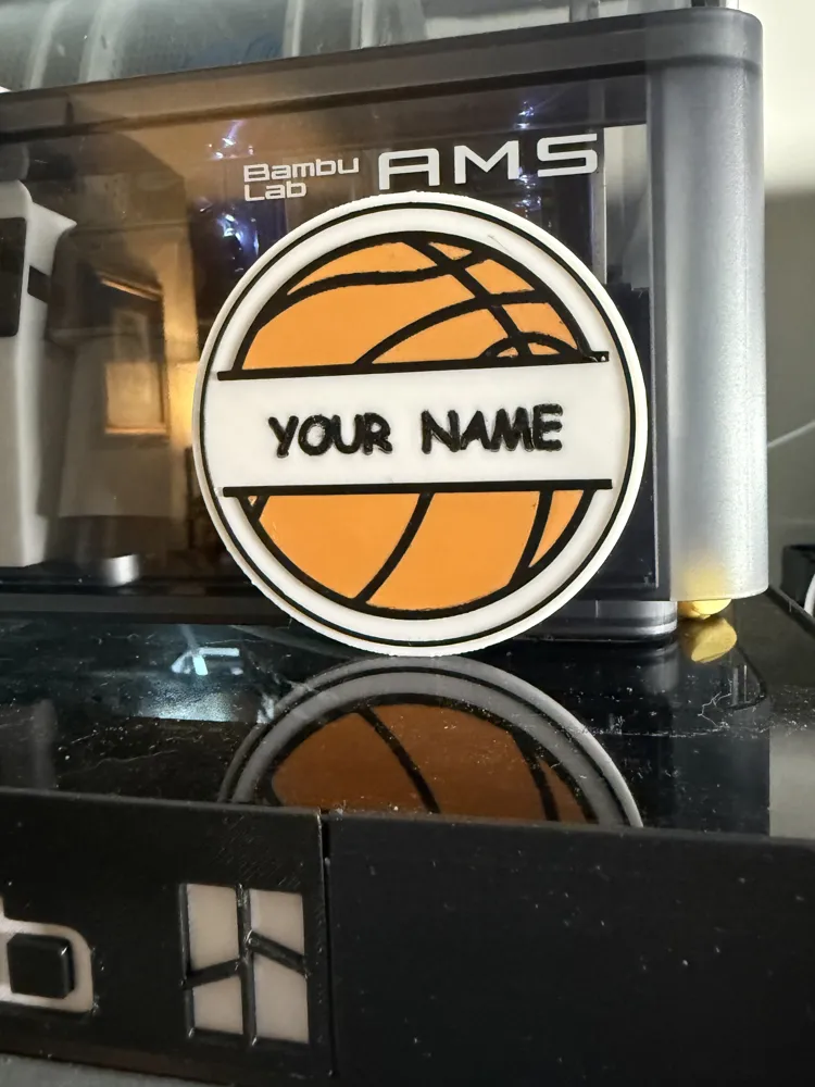 Editable Basketball coaster by 3DPrinting4fun MakerWorld: Download Free ...