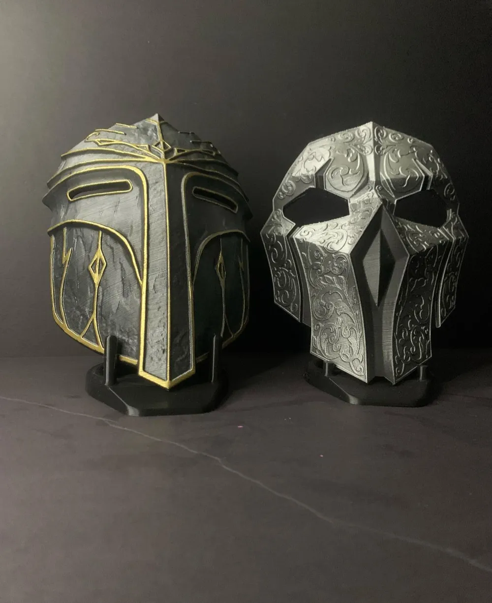 mask stand with short pegs by TAH3DGeek MakerWorld: Download Free 3D Models