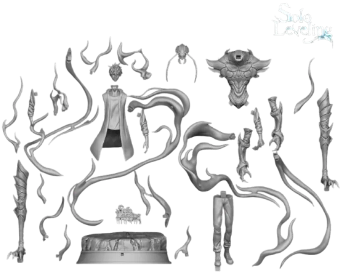 Solo Leveling - Sung Jin-Woo and Beru Figure by ShaqDaddyLong - MakerWorld