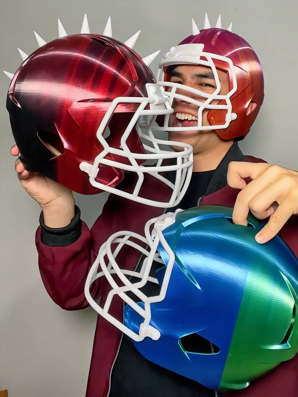 Wearable Football Helmet – PUNK & Standard - Free 3D Print Model ...