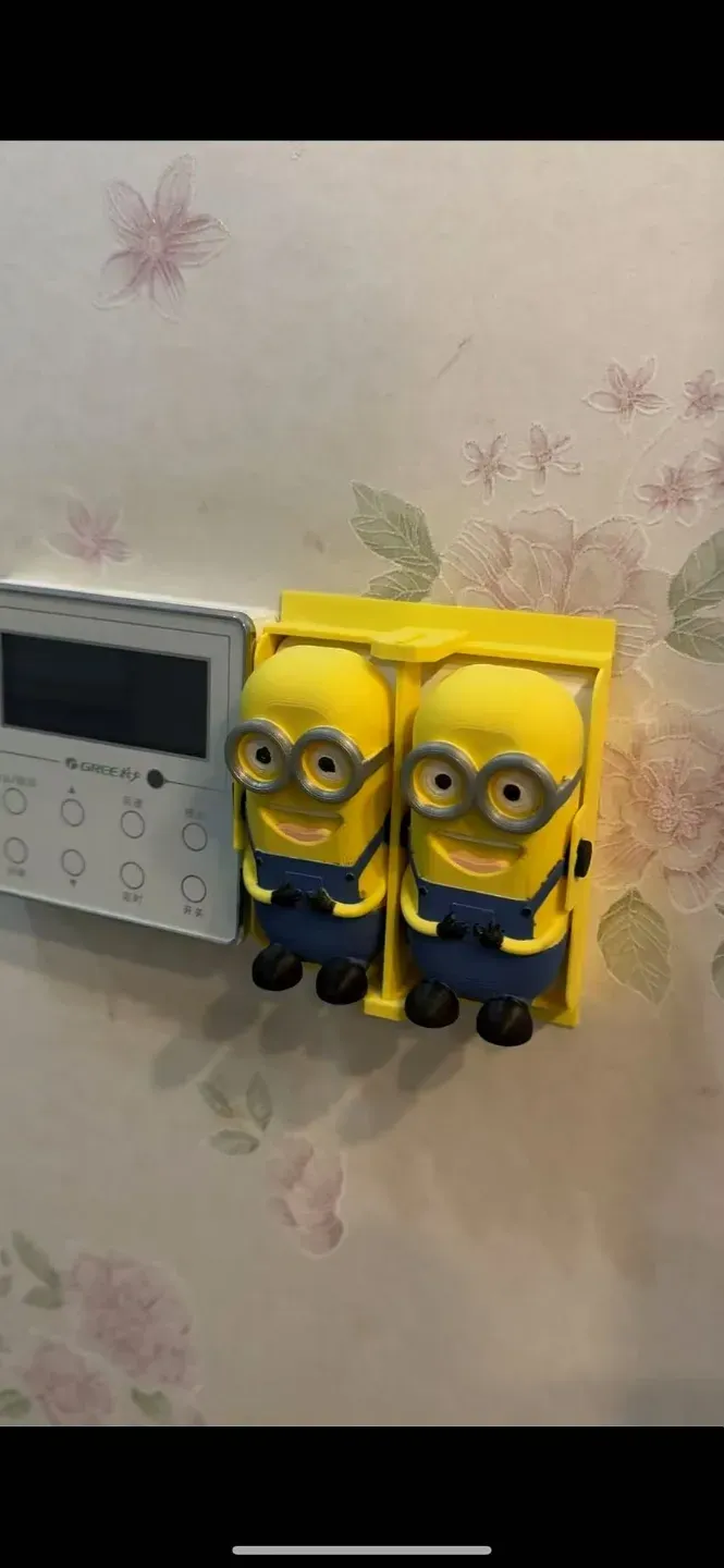 Minions Dual Rocker Switch Decor - Free 3D Print Model - MakerWorld