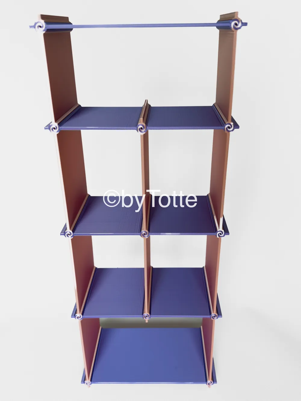 SwirlShelf minimalistic modular desk or wall shelf - Free 3D Print ...