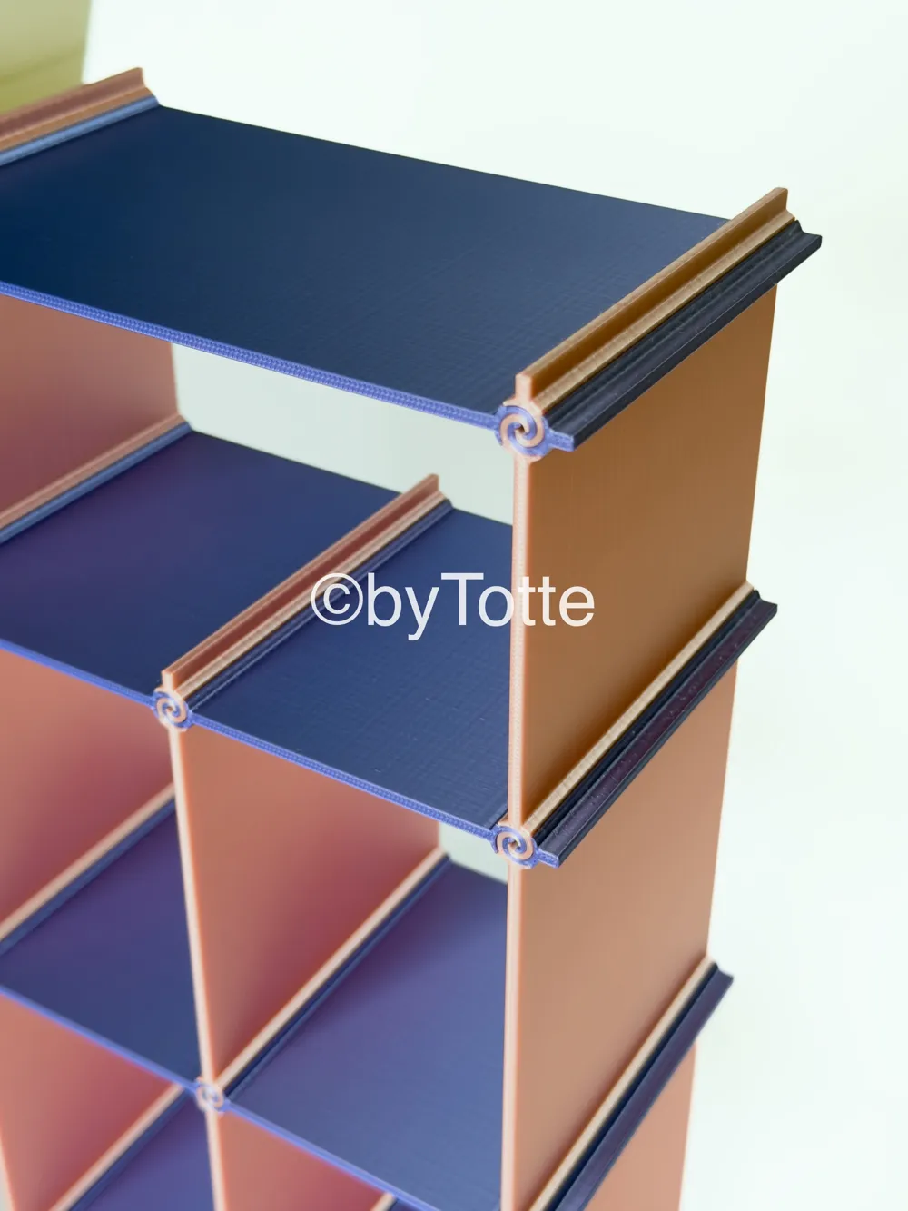 SwirlShelf minimalistic modular desk or wall shelf - Free 3D Print ...