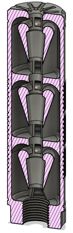 Calibre .25 Rifle de aire comprimido Modificador 1/2-20 / Silenciador ...
