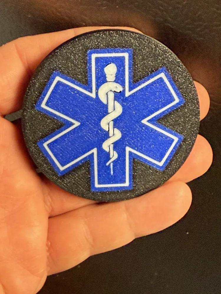 EMS Star of life car coaster by Quail Guy MakerWorld: Download Free 3D ...