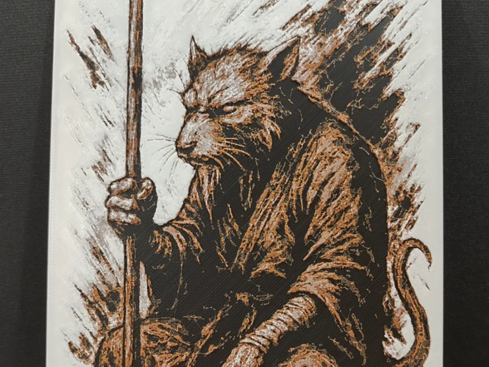 Teenage Mutant Ninja Turtles HueForge – Splinter - Free 3D Print Model ...