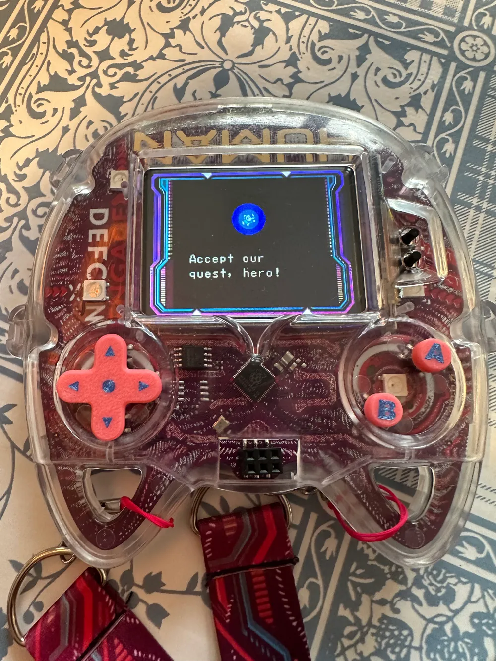 Defcon 32 badge D-pad and AB-buttons #badgelife by pix3l8e - MakerWorld