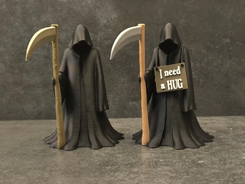 Reaper with Custom Sign - Free 3D Print Model - MakerWorld